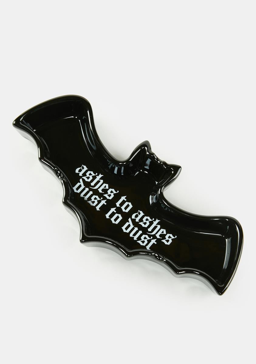 Dolls Home Ashes To Ashes Bat Shaped Ashtray - Black – Dolls Kill