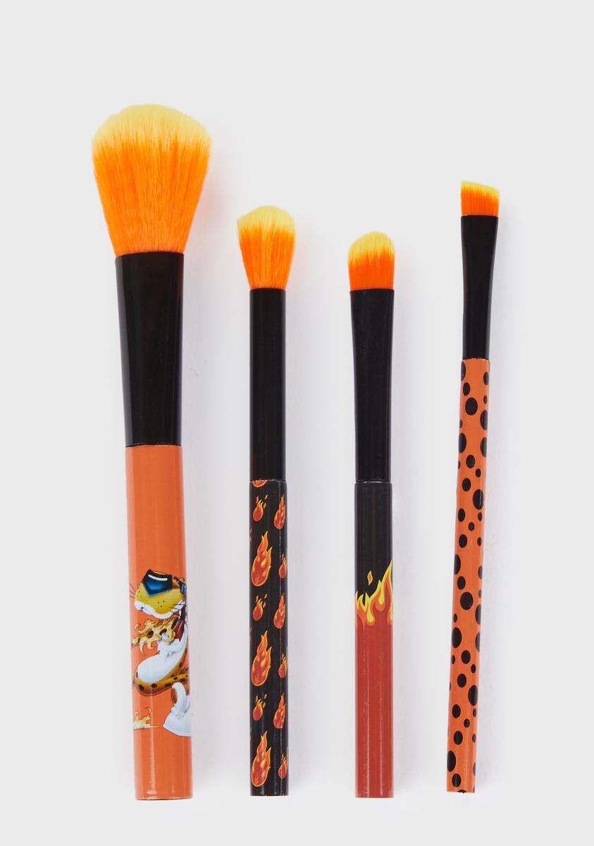 Centric Beauty Cheetos Makeup Brush Set - Red/Orange/Yellow – Dolls Kill