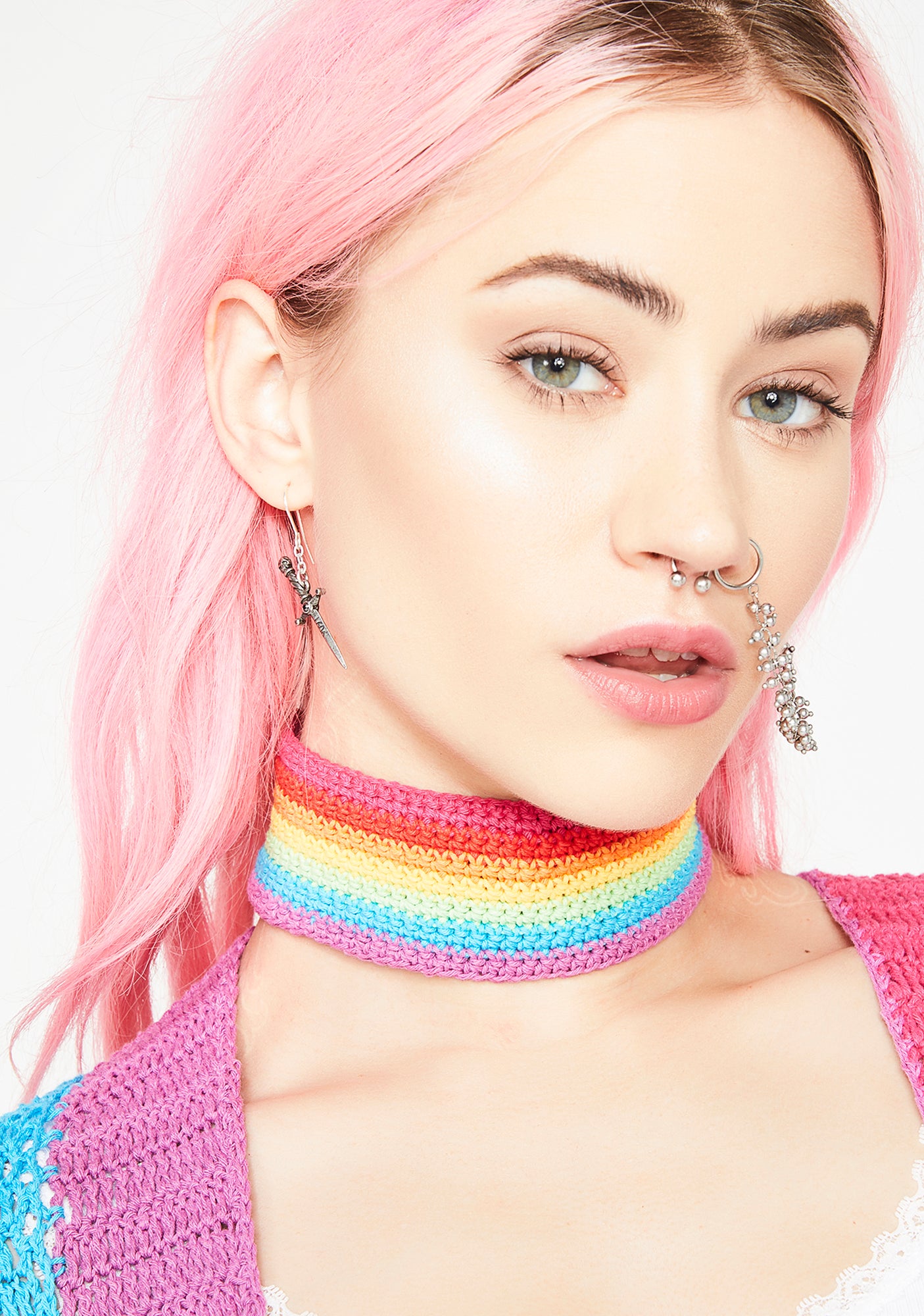 Rainbow Choker – Dolls Kill