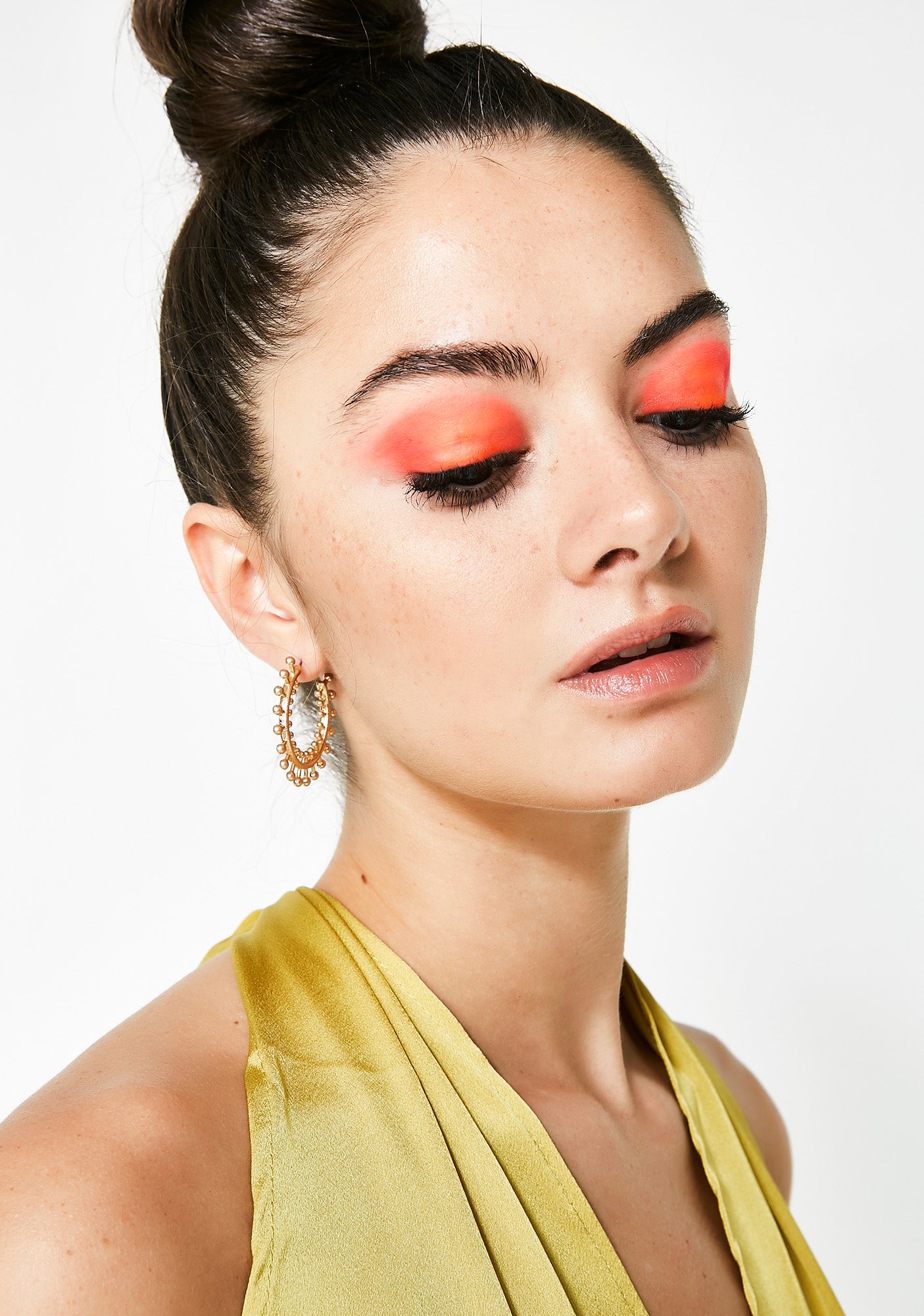 High Rolla Embellished Hoops – Dolls Kill