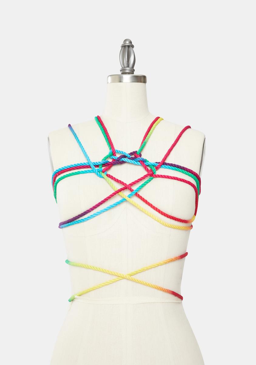 Emojibator Funfetti Rainbow Bondage Rope – Dolls Kill