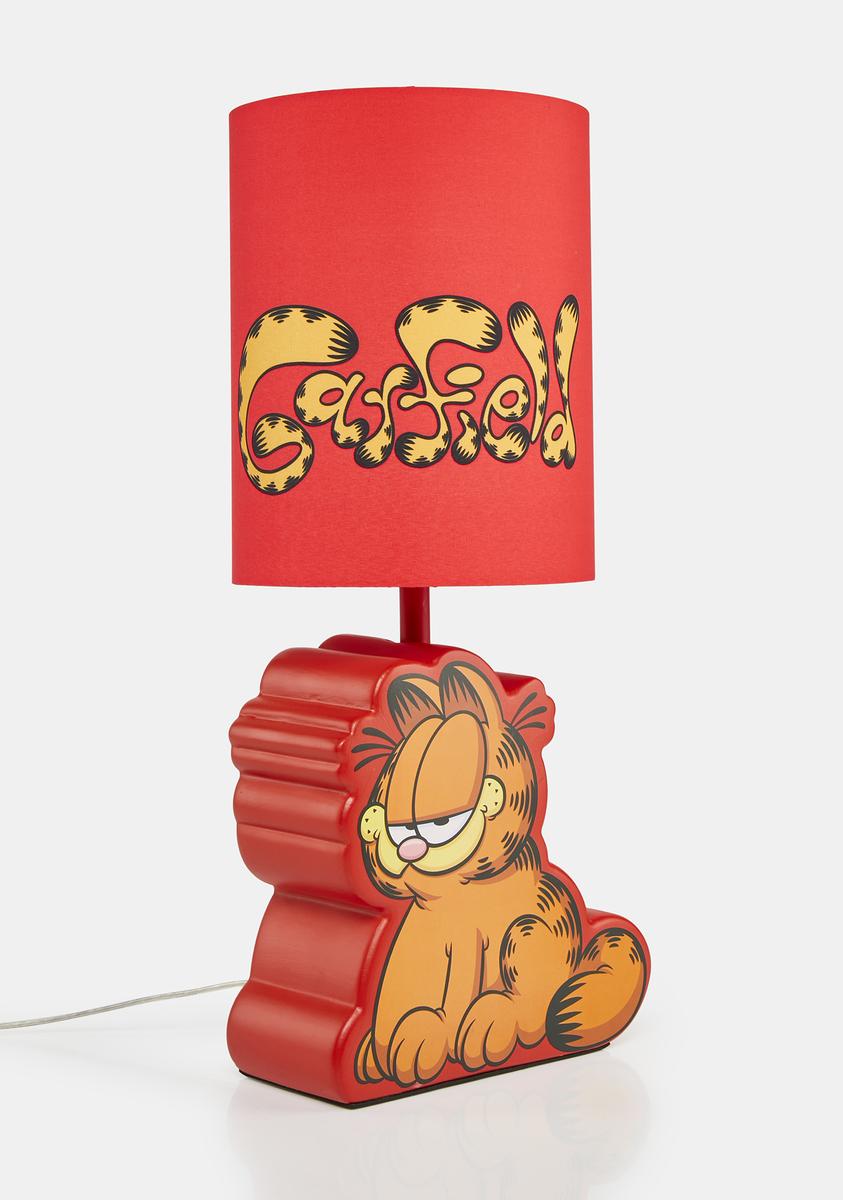 Dolls Kill X Garfield Ceramic Bedside Lamp - Orange