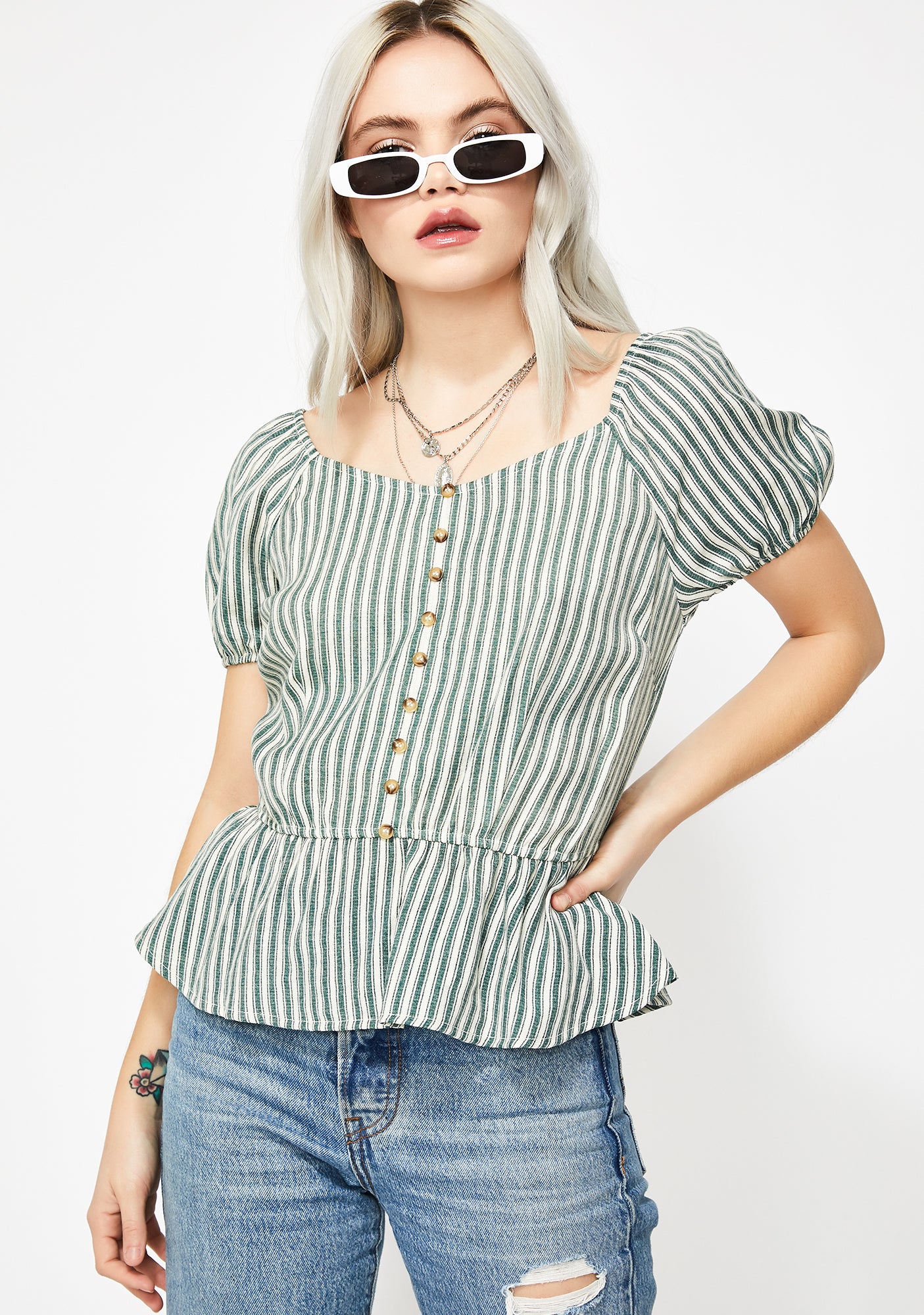 Sweeter Daze Striped Top – Dolls Kill