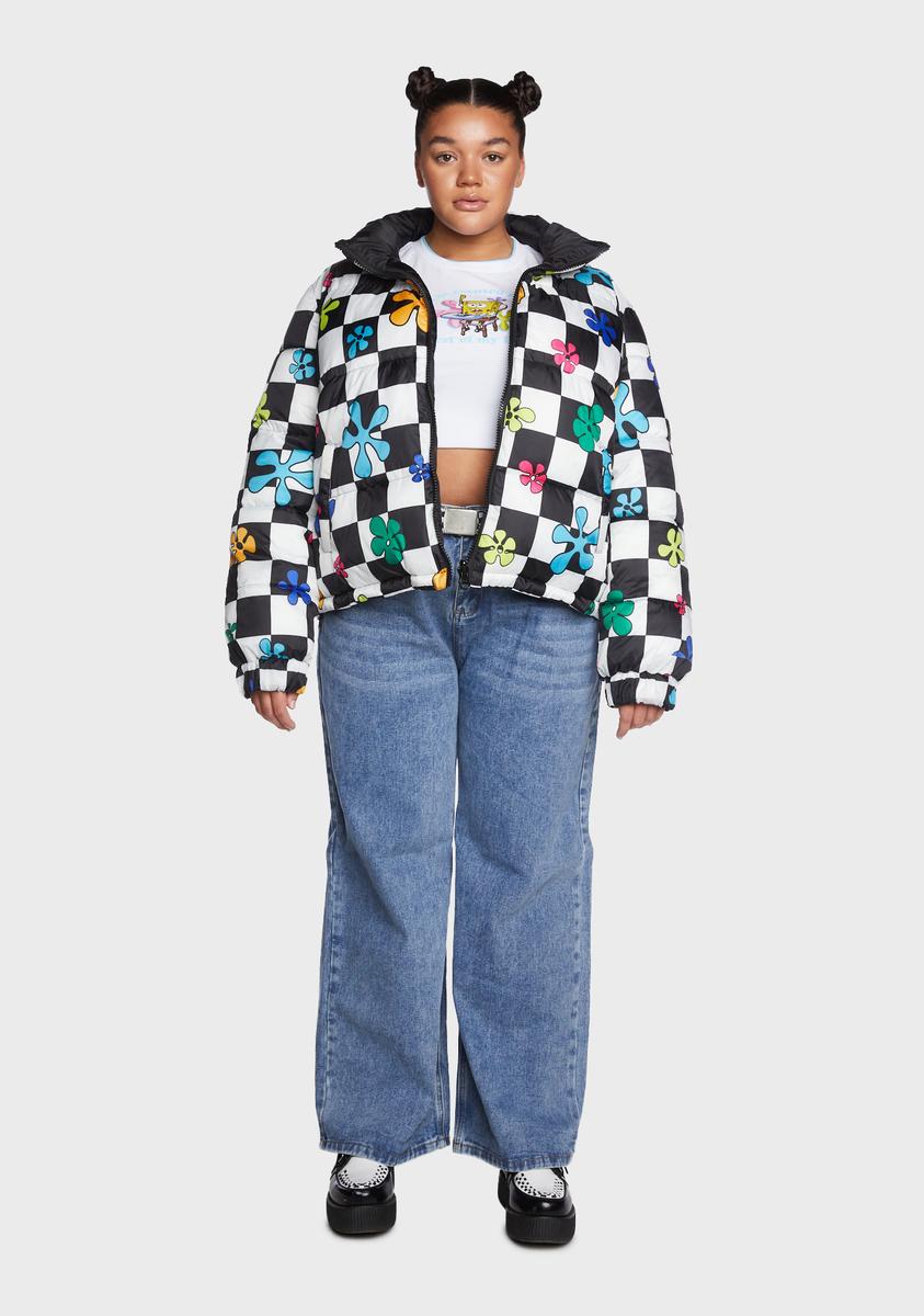 Plus Size Dolls Kill x SpongeBob Reversible Nylon Graphic Checkered ...