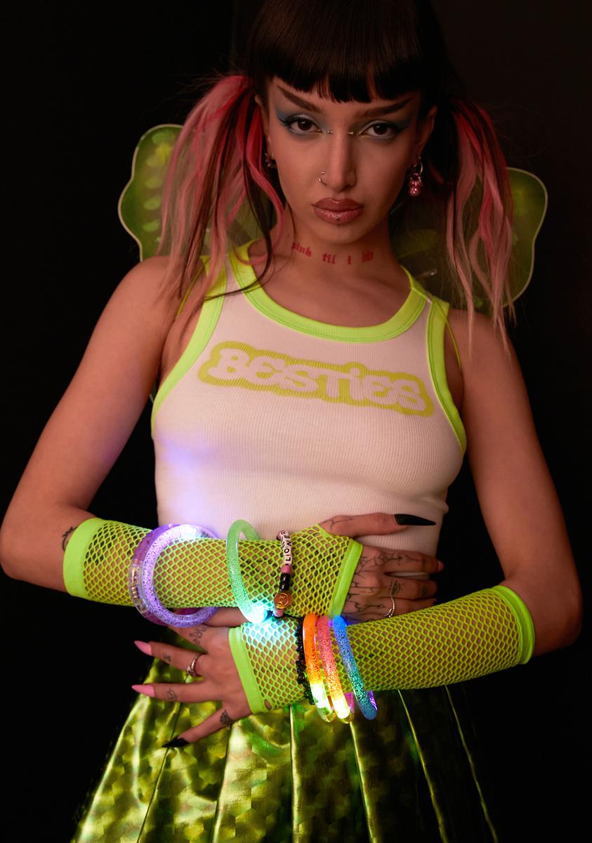 Six Piece Light Up Bracelets Set - Rainbow – Dolls Kill