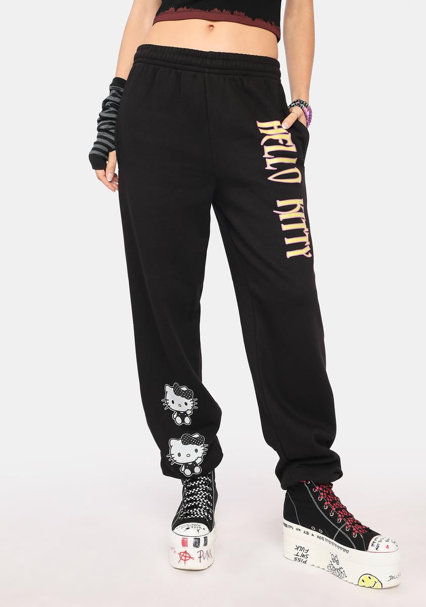 NGOrder Hello Kitty Joggers Pants - Black – Dolls Kill